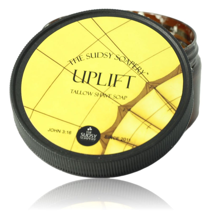 Uplift, Tallow Shaving Soap with Honey, and Organic Aloe Leaf