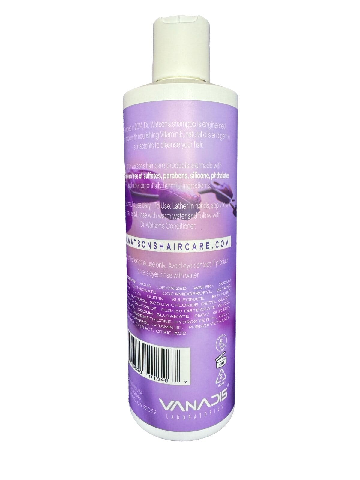 Dr. Watson's Hair Care | Shampoo | Sweet Pea | Sulfate Free | pH Balan