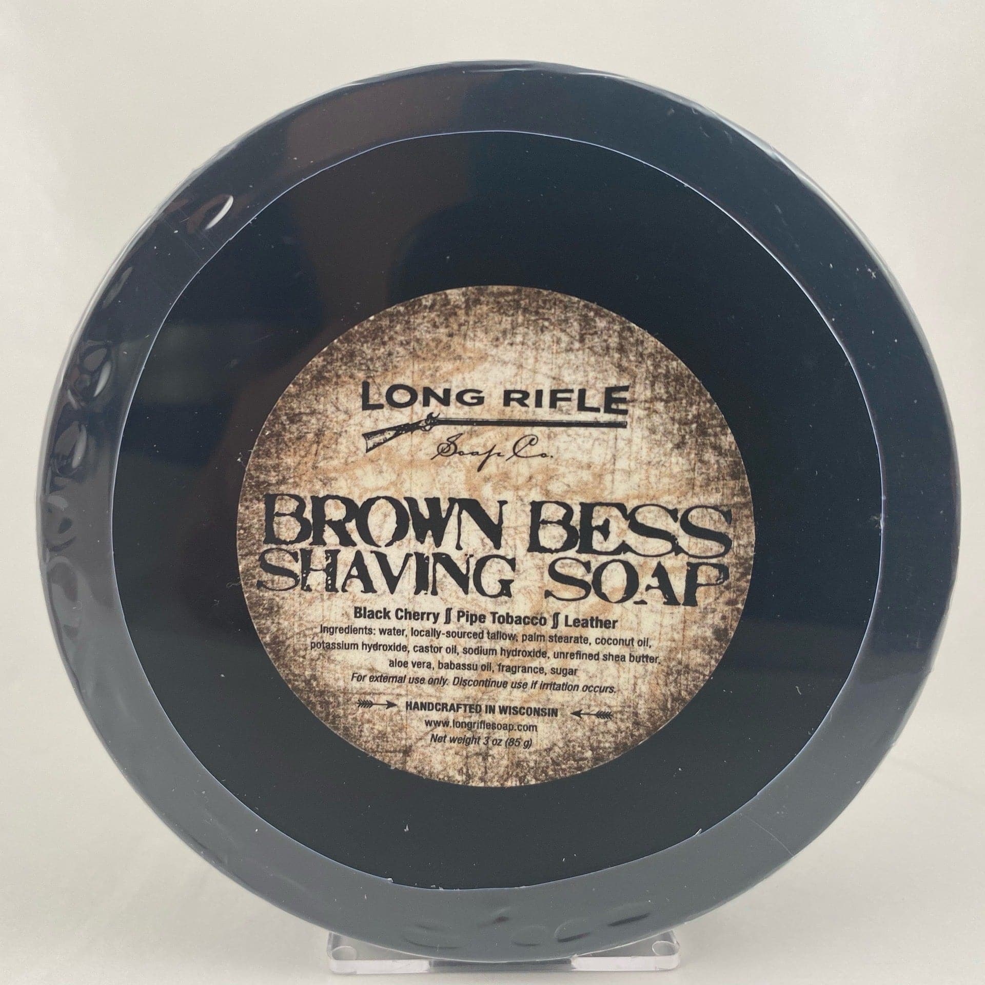 Brown Bess Shaving Soap (3oz Jar) - by Long Rifle Soap Co.