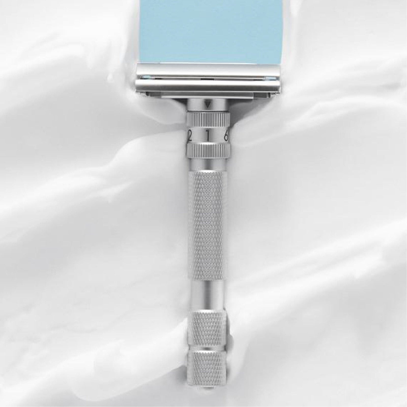 Rockwell T2 Adjustable Safety Razor (Brushed Chrome) - by Rockwell Raz