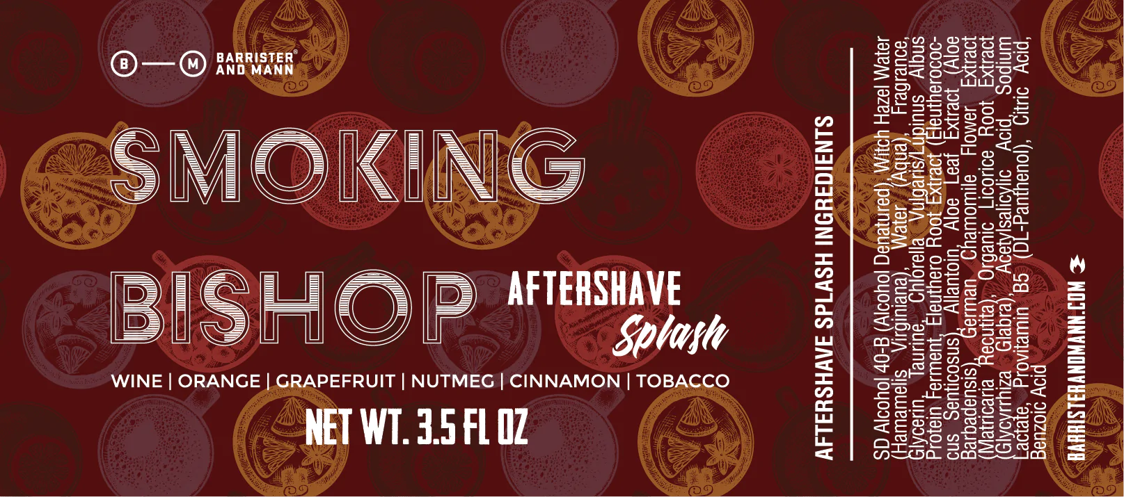 Smoking Bishop Aftershave - by Barrister and Mann