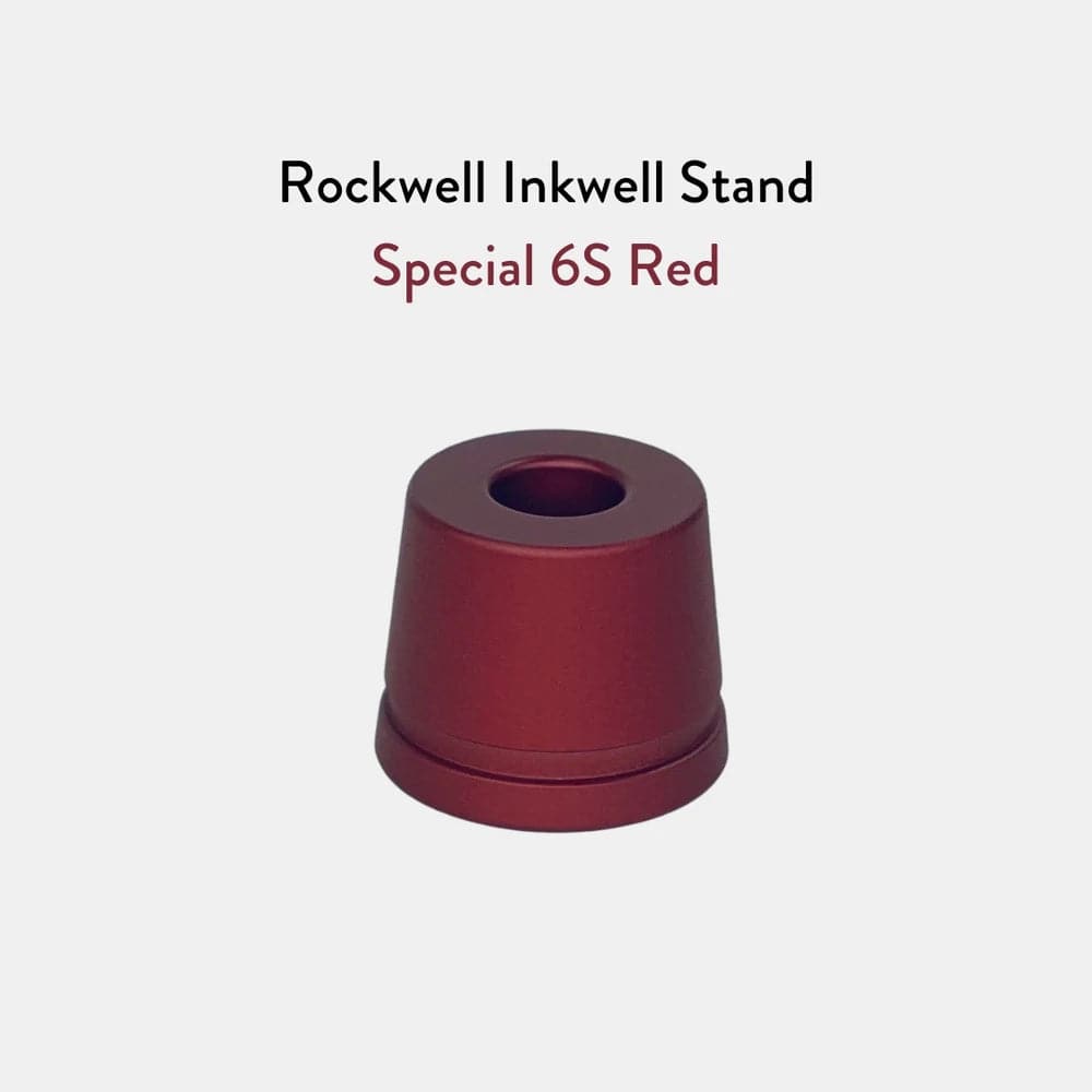 Stainless Steel Inkwell Stand (Red) - by Rockwell Razors