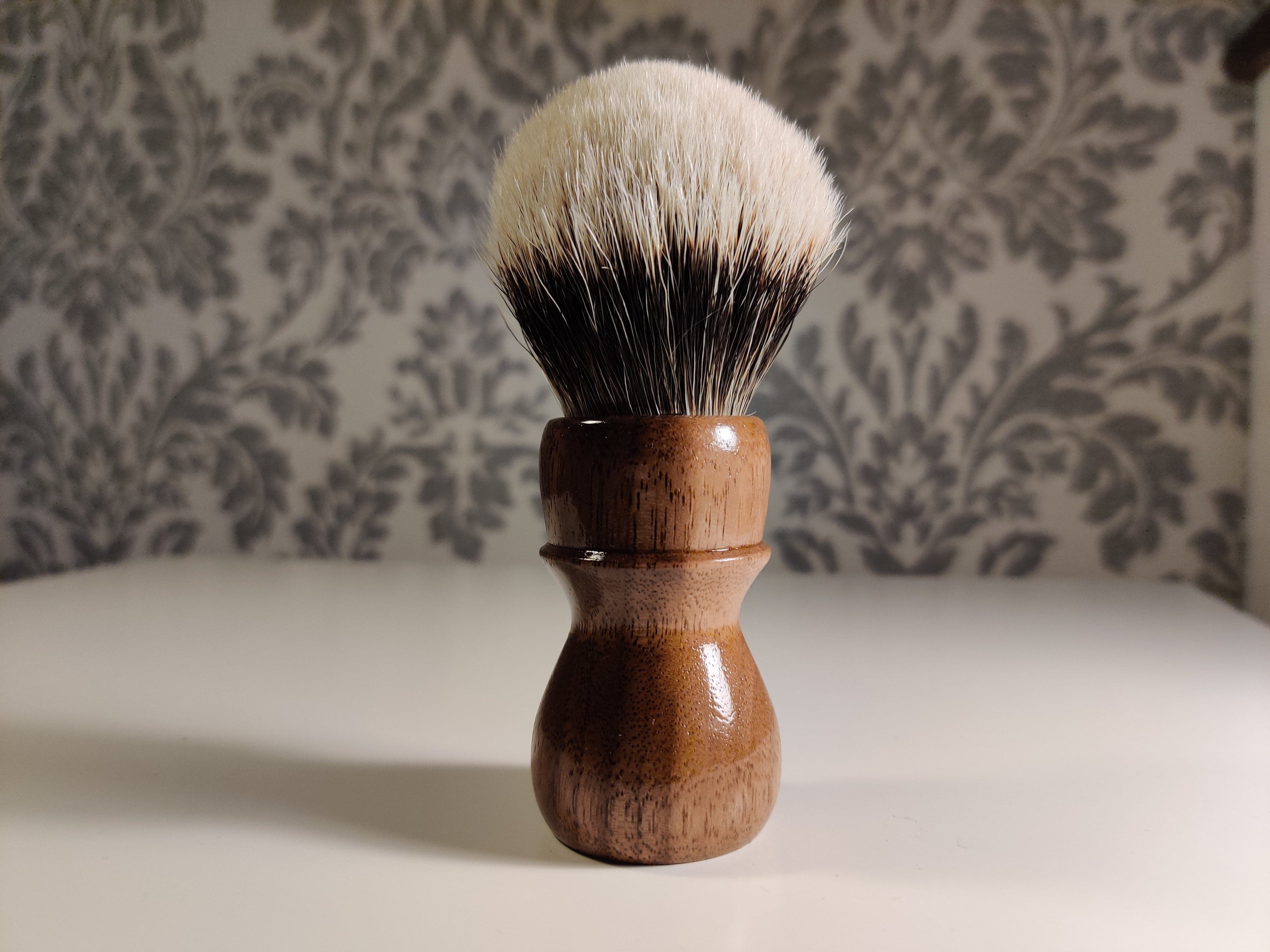 Walnut Wood Limited Edition Murphy and McNeil Shaving Brush (bulb 2) w