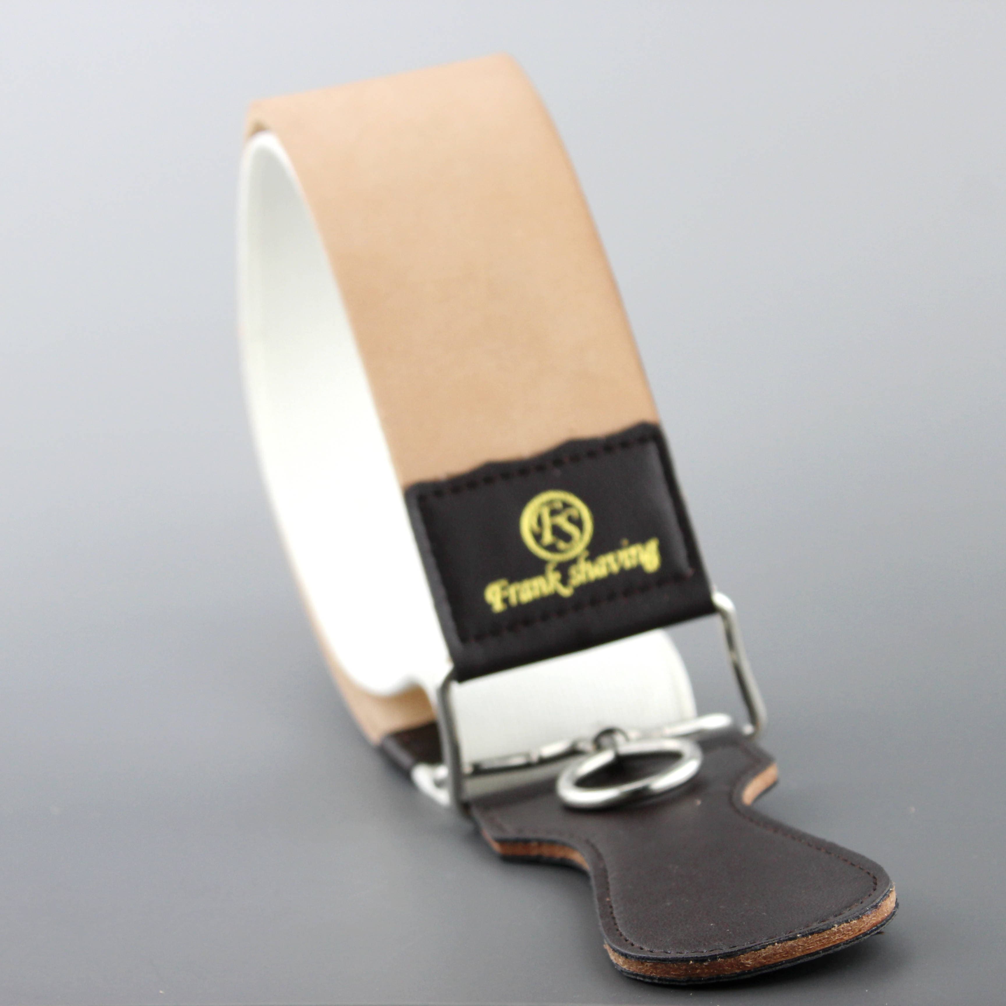 FS-#5 Strop 100% Leather&Canvas Sharpening Strop For Barber Open Strai